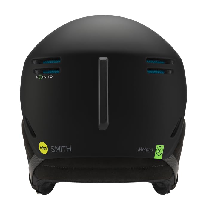 Smith Method Helmet – Adult Snowsports Helmet with MIPS Technology + Zonal Koroyd Coverage – Lightweight Protection for Skiing & Snowboarding – for Men & Women – Matte Black, Large