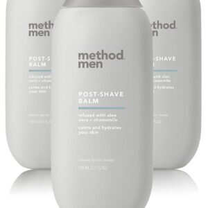 Method Men After Shave Balm for Post Shave Application, Sea + Surf, 3.4 Ounces, 3 pack