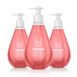 method gel hand soap, pink grapefruit, 12 oz, 3 pack, packaging may vary