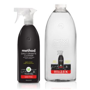 method daily granite cleaner, apple orchard, set includes 68 oz. refill and 28 oz. spray bottle, 28 ounce spray and 68 ounce refill