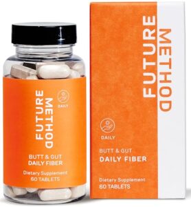 future method fiber with acacia and psyllium husk fiber pills (60 ct) high fiber supplement - dietary fiber supplements for digestion