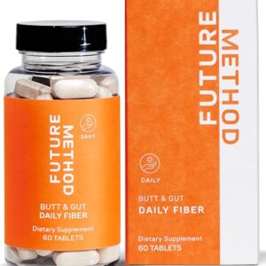 FUTURE METHOD Fiber with Acacia and Psyllium Husk Fiber Pills (60 ct) High Fiber Supplement - Dietary Fiber Supplements for Digestion