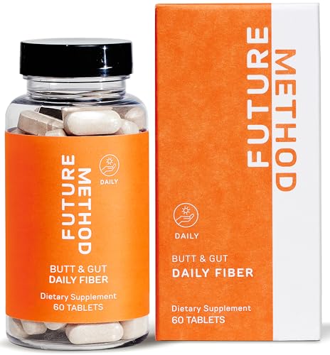 FUTURE METHOD Fiber with Acacia and Psyllium Husk Fiber Pills (60 ct) High Fiber Supplement - Dietary Fiber Supplements for Digestion