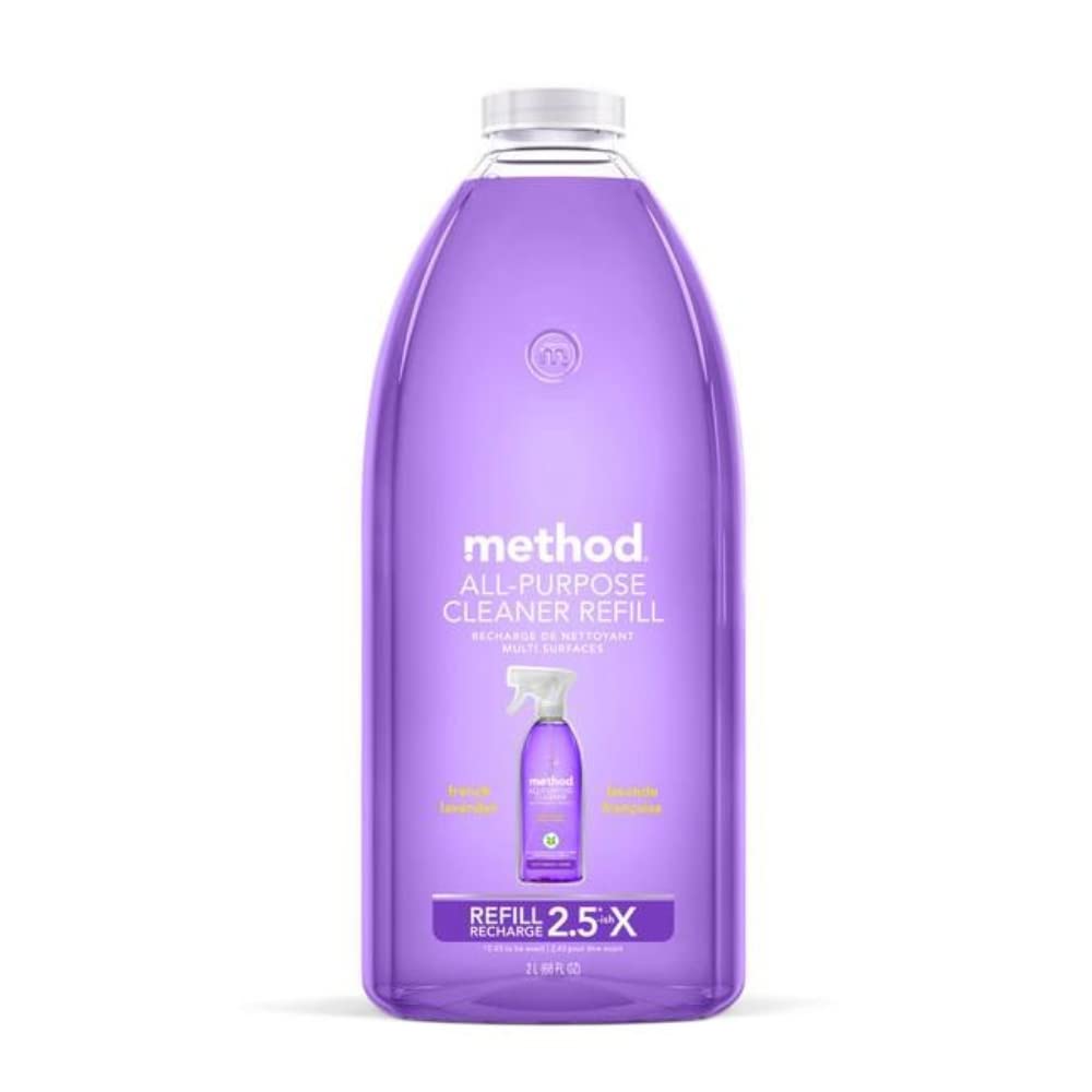 Method All Purpose Cleaner Lavender Spray Bottle & Refill, 68 oz. and 28 oz. Bundle Pack