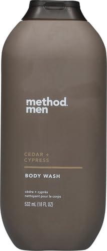 Method Men Body Wash, Cedar + Cypress, Paraben and Phthalate Free, 18 fl oz (Pack of 1)