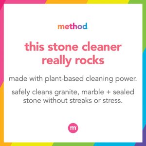 Method Daily Granite Cleaner Spray, Orange Tangerine, Plant-Based Cleaning Agent for Granite, Marble, and Other Sealed Stone, 28 oz Spray Bottles (Pack of 8)