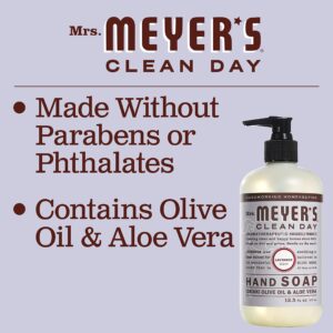 MRS. MEYER'S CLEAN DAY Hand Soap, Made with Essential Oils, Biodegradable Formula, Lavender, 12.5 fl. Oz