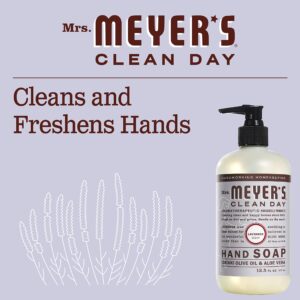 MRS. MEYER'S CLEAN DAY Hand Soap, Made with Essential Oils, Biodegradable Formula, Lavender, 12.5 fl. Oz