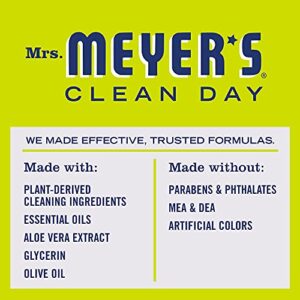 Mrs. Meyer's Clean Day Liquid Hand Soap, Cruelty-Free, and Biodegradable Hand Wash Made with Essential Oils, Lemon Verbena Scent, 12.5 Oz (Pack of 3)