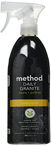 Method Daily Granite Cleaner, Orange Tangerine, 28 Ounce, 1 pack, Packaging May Vary