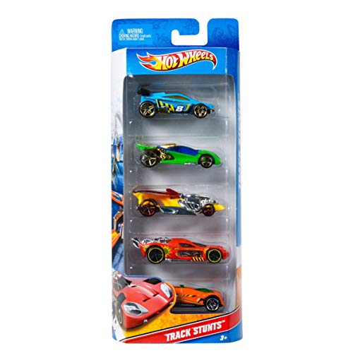 Hot Wheels 1:64 Scale Die-Cast Toy Cars 5-Pack, Set of 5 Toy Race Cars, Hot Rods, Character Cars, Rescue or Pick-Up Trucks (Styles May Vary)