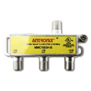 3 way antronix mmc1003h-b 5-1675 mhz moca 2.0 splitter for frontier formerly verizon fios