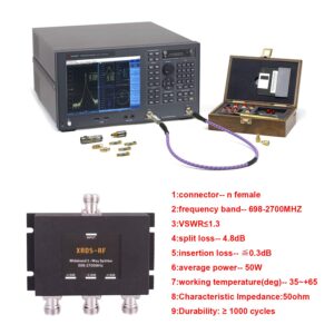 XRDS -RF Wide-Band 3 Way Splitter-4.8dB N Type Female-50 Ohm (NOT for TV)