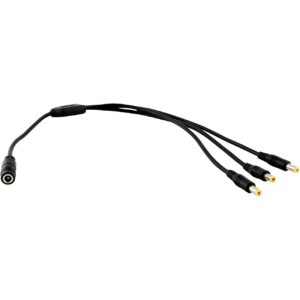 dc power splitter cable cord adapter 1 female to 3 male for led strip lighting