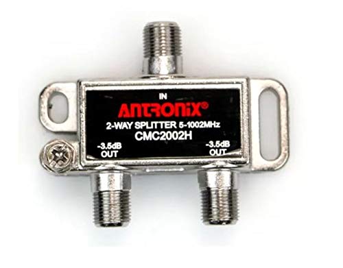 Antronix CMC2002H 2-Way- (3) Pack - Horizontal Splitter (2) -3.5db Ports 5-1002 MHz High Performance Profession Quality for Coax Cable TV & Internet Factory Sealed with Screws -Set of 3-