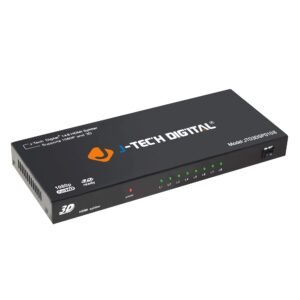 j-tech digital jtd3dsp0108 8-port hdmi v1.3 1-input 8-output 1x8 1080p hdmi splitter