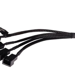 Alphacool Y-Splitter 3-Pin to 4X 3-Pin Cable, 15cm