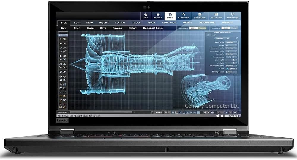 Lenovo ThinkPad P53 Mobile Workstation 15.6" FHD Display - Intel Core i7-9850H, 16GB RAM, 512GB SSD, NVIDIA Quadro T1000, Backlit Keyboard, Fingerprint Reader, Windows 10 Pro (Renewed)