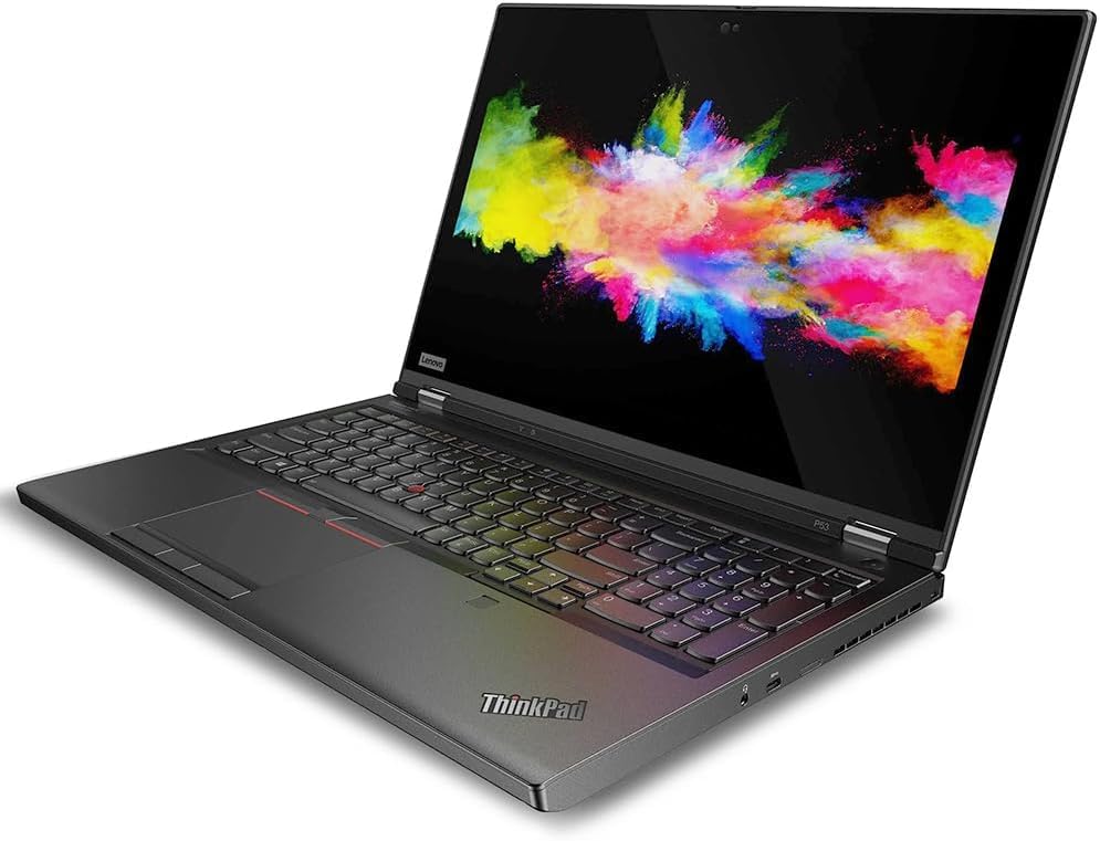 Lenovo ThinkPad P53 Mobile Workstation 15.6" FHD Display - Intel Core i7-9850H, 16GB RAM, 512GB SSD, NVIDIA Quadro T1000, Backlit Keyboard, Fingerprint Reader, Windows 10 Pro (Renewed)