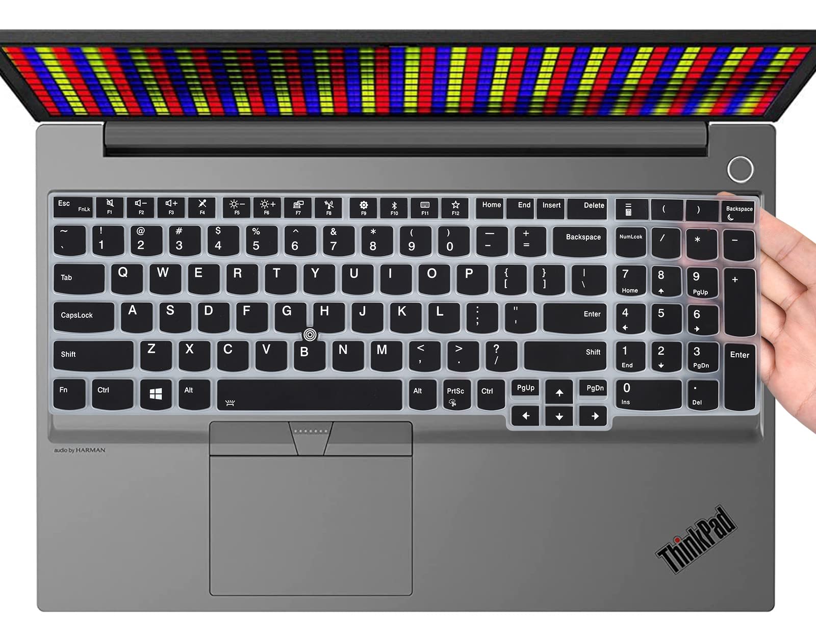 CaseBuy Keyboard Cover for 2022 15.6" Lenovo ThinkPad E15 Gen 4 3 2 T15 L15 T15p Gen 3 2 1 L15 P51s P52 P52s P53 P72 P73/ThinkPad E580 E590 E595 L580 L590/ThinkPad T570 T575 T580 T590, Gradual Mint