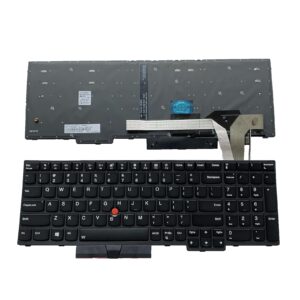 tiugochr laptop replacement us layout with backlight with pointing keyboard for lenovo thinkpad e580 e585 e590 e595 t580 t590 l580 l590 p52 p72 p53 p53s p73 01yp640 01n729 01yp560 pk131672b00 01yp680