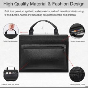 Protective Case + Portable Bag for 15.6" Lenovo ThinkPad P15 T15g P53 52 51 P50 P50s L580 L590 L570 L560/ideapad 130-15IKB 130-15AST/Flex 4 15 1570 1580[NOT fit ThinkPad P15v P15s T15 P15s T15p],Black