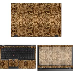 Decalrus - Protective Decal Leopard Skin Sticker for Lenovo ThinkPad P53 (15.6" Screen) case Cover wrap LEthnkpd15_P53-187