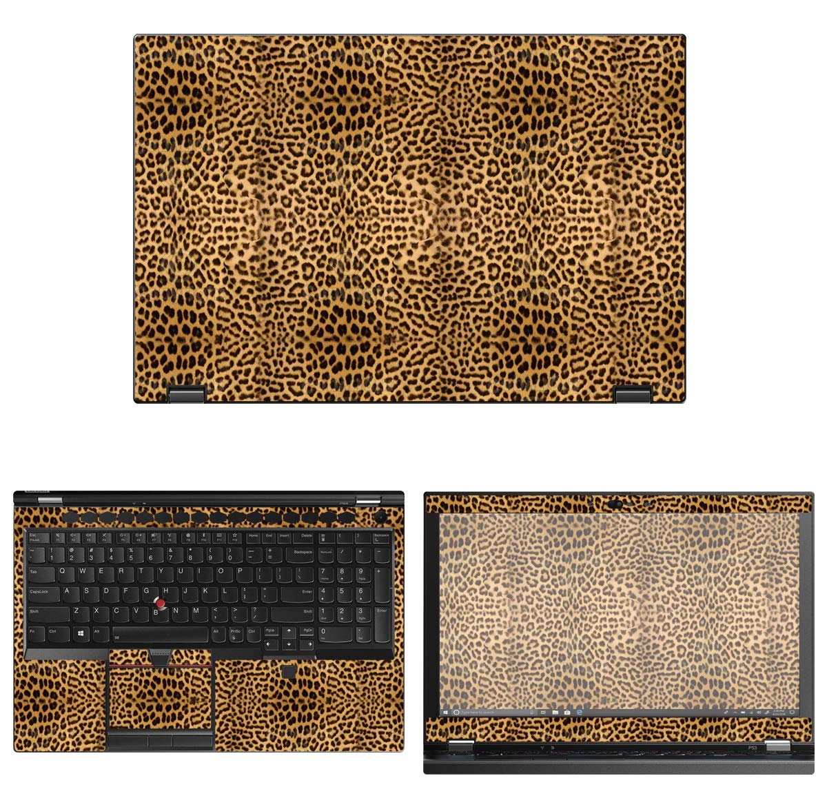 Decalrus - Protective Decal Leopard Skin Sticker for Lenovo ThinkPad P53 (15.6" Screen) case Cover wrap LEthnkpd15_P53-187