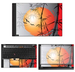 decalrus - protective decal asian inspired skin sticker for lenovo thinkpad p53 (15.6" screen) case cover wrap lethnkpd15_p53-204