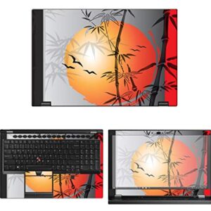 Decalrus - Protective Decal Asian Inspired Skin Sticker for Lenovo ThinkPad P53 (15.6" Screen) case Cover wrap LEthnkpd15_P53-204