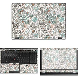 Decalrus - Protective Decal Damask Skin Sticker for Lenovo ThinkPad P53 (15.6" Screen) case Cover wrap LEthnkpd15_P53-175