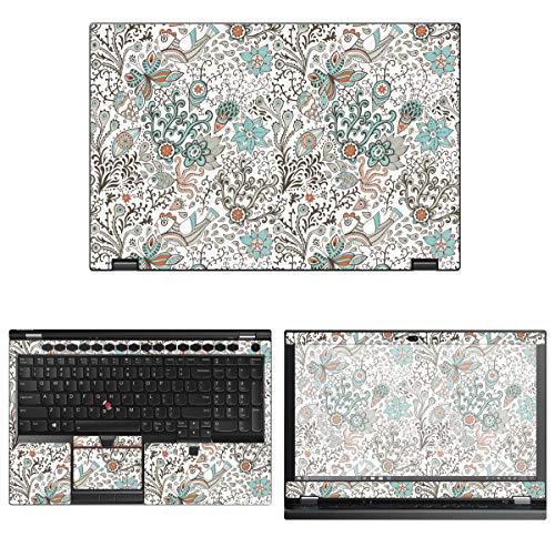 Decalrus - Protective Decal Damask Skin Sticker for Lenovo ThinkPad P53 (15.6" Screen) case Cover wrap LEthnkpd15_P53-175