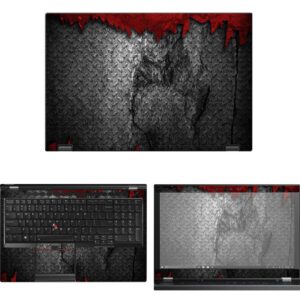 Decalrus - Protective Decal Metal Skin Sticker for Lenovo ThinkPad P53 (15.6" Screen) case Cover wrap LEthnkpd15_P53-112