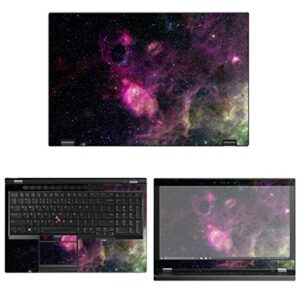 decalrus - protective decal galaxy skin sticker for lenovo thinkpad p53 (15.6" screen) case cover wrap lethnkpd15_p53-68