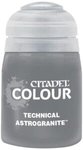 games workshop citadel pot de peinture - technical texture astrogranite (24ml), gray