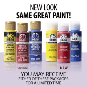 FolkArt Acrylic Paint in Assorted Colors (2 oz), 414, Cardinal Red