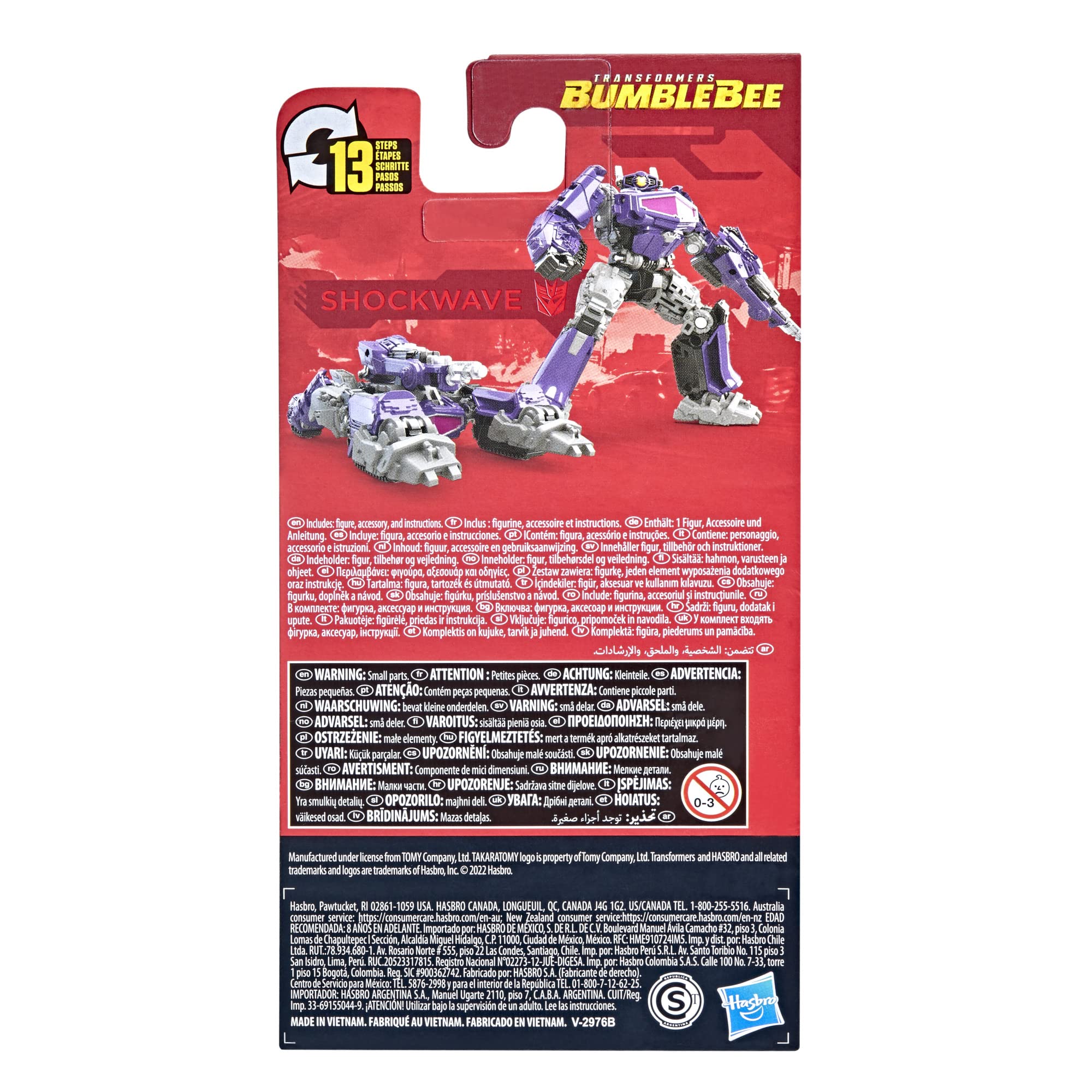 Transformers Toys Studio Series Core Class Bumblebee Shockwave Action Figure - Ages 8 and Up, 3.5-inch