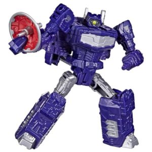 transformers toys generations legacy core shockwave action figure - kids ages 8 and up, 3.5-inch