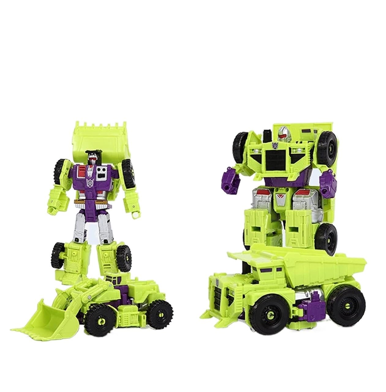 Transformer Hercules Toy Destruction Transformer 6 Fit Transformer Engineering Truck Crane Bulldozer Forklift Mixer Combination Toy KO Robot 11.8 Inches