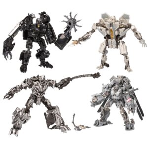 transformers toys studio series movie 1 15th anniversary decepticon multipack, with 4 action figures for boys and girls ages 8 and up (amazon exclusive)