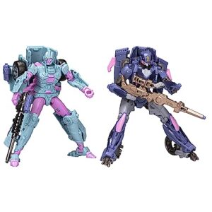 transformers toys legacy evolution deluxe senate guard autobot javelin & ascenticon kaskade deadeye duel 2-pack, action figures for boys and girls ages 8 and up (amazon exclusive)