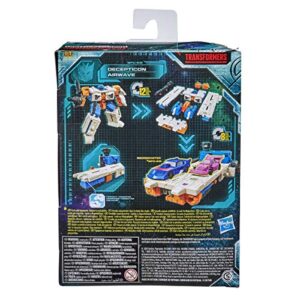 Transformers Toys Generations War for Cybertron: Earthrise Deluxe WFC-E18 Airwave Modulator Figure - Kids Ages 8 and Up, 5.5-inch