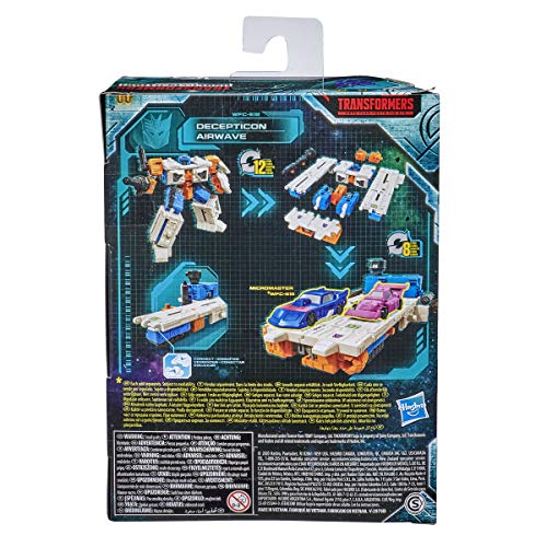 Transformers Toys Generations War for Cybertron: Earthrise Deluxe WFC-E18 Airwave Modulator Figure - Kids Ages 8 and Up, 5.5-inch