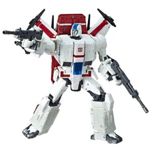 transformers toys generations war for cybertron commander wfc-s28 jetfire action figure - siege chapter - adults and kids ages 8 and up, 11-inch