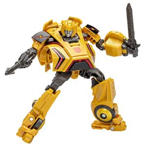 transformers toys studio series deluxe class 01 gamer edition bumblebee toy, 4.5-inch, action figure for boys and girls ages 8 and up