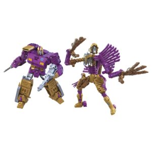 transformers generations legacy wreck ‘n rule collection comic universe impactor and spindle, ages 8 and up, 5.5-inch