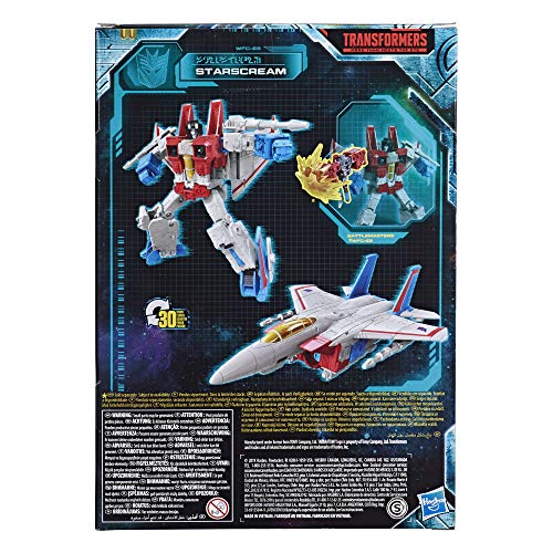 Transformers Toys Generations War for Cybertron: Earthrise Voyager WFC-E9 Starscream Action Figure - Kids Ages 8 and Up, 7-inch