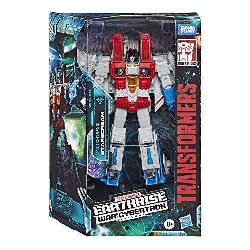 Transformers Toys Generations War for Cybertron: Earthrise Voyager WFC-E9 Starscream Action Figure - Kids Ages 8 and Up, 7-inch