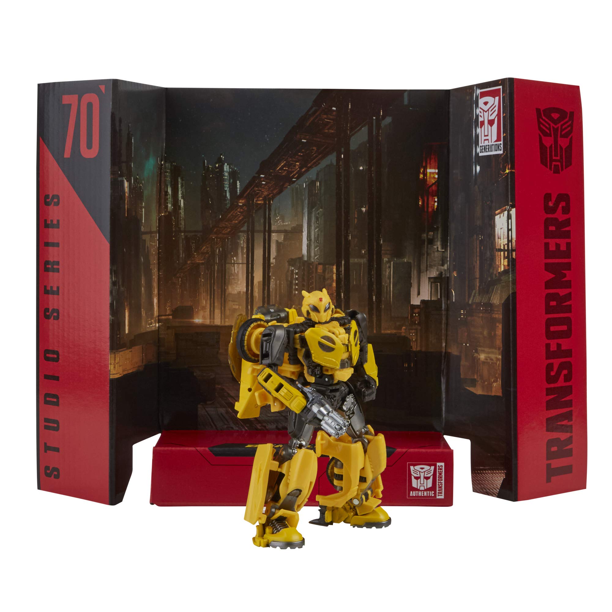 Transformers Toys Studio Series 70 Deluxe Class Bumblebee B-127 Action Figure - Ages 8 and Up, 4.5-inch, Yellow