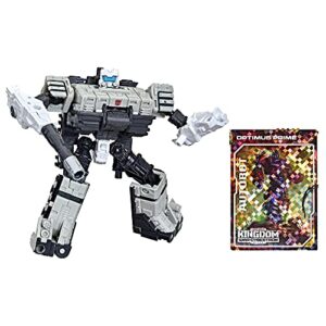 transformers toys generations war for cybertron: kingdom deluxe wfc-k33 autobot slammer action figure - kids ages 8 and up, 5.5-inch